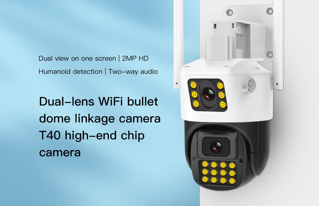 Wifi 8MP Dual Lens 4G IP Night Vision Camera Surveillance 1080P Full HD ...
