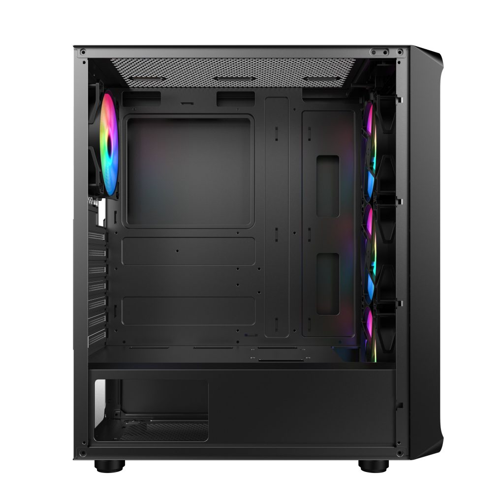 SAMA NEVIEW SV01 ATX Mid Tower Gaming Computer Case, Type-C Back-plug Motherboard PC Case, 4 × ...