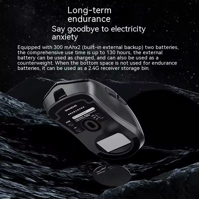 Xinmeng MS301 Lightweight Wireless Mouse Tri-mode High sensitivity ...