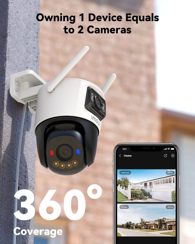 IMOU Cruiser Dual 2 (3MP+3MP) Dual Lens Outdoor PT Camera IPC-S7XEP ...